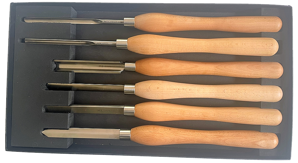 Creative Turning Pro Series Cryogenic M2 HSS 6 Piece Large Turning Set – CreativeTurning